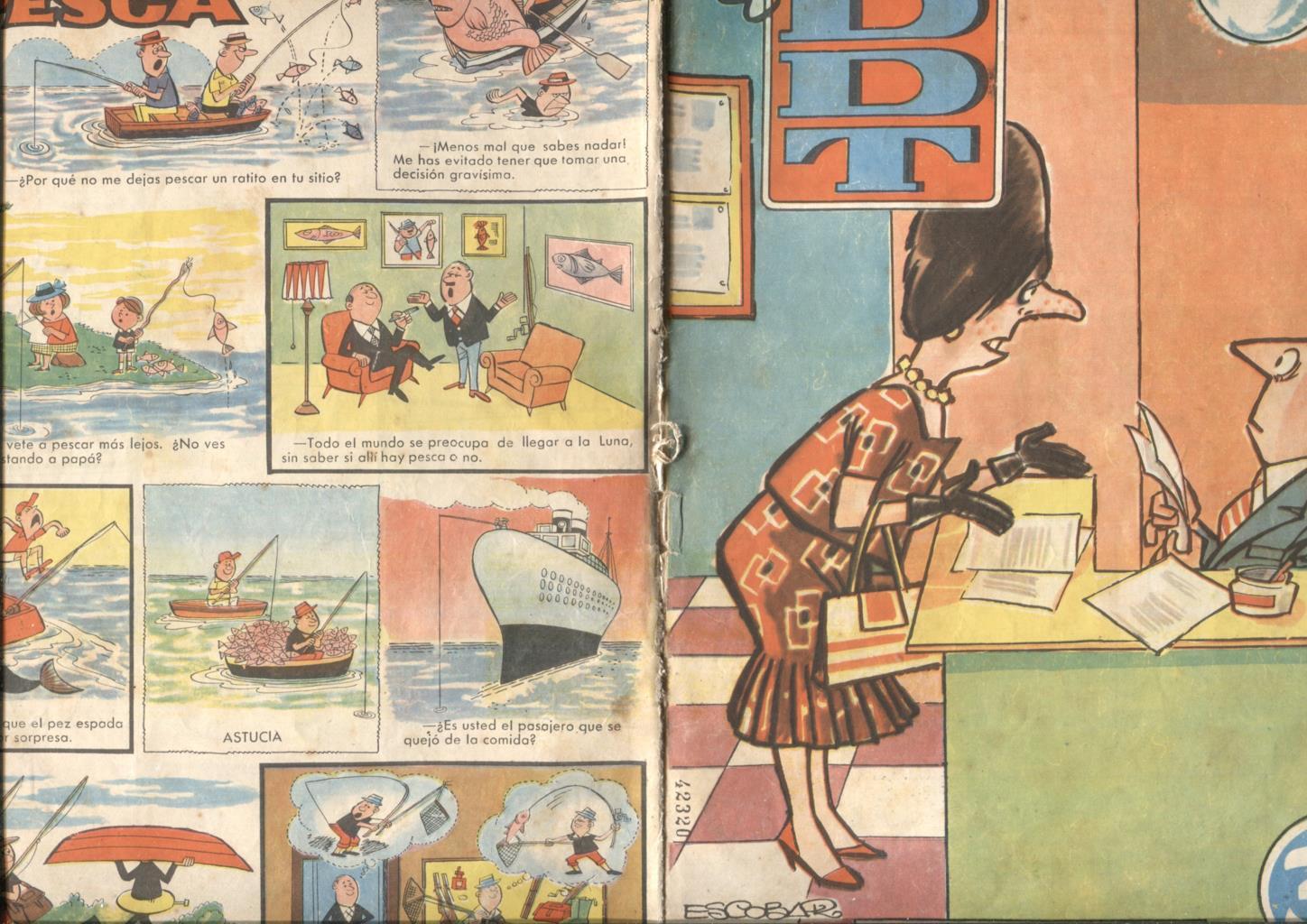 DDT primera epoca numero 652: cubierta de Escobar, interior propaganda ...